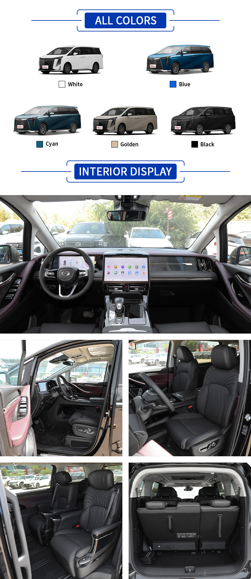 GAC Motor M8 MPV Gasoline Cars for Sale Wholesale Price - Allicars ...